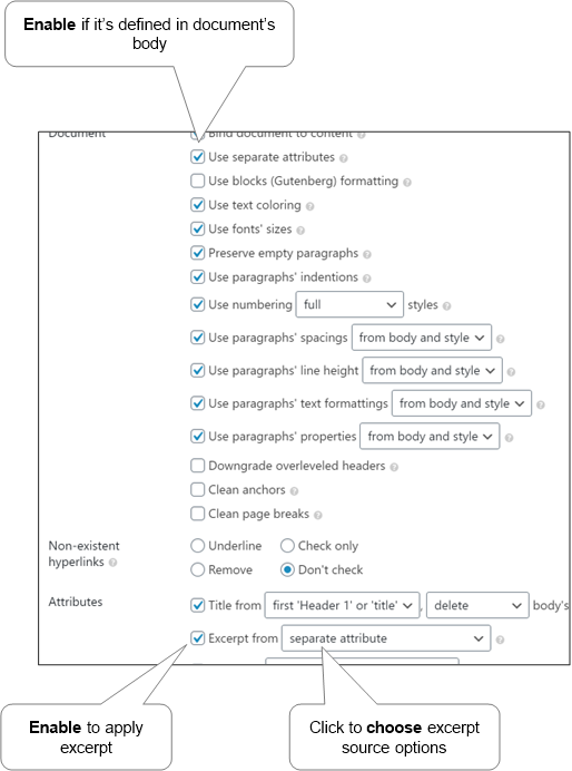 How to set excerpt - Post .DOCX Source for WordPress - Seraphinite Solutions
