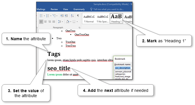 How To Set Or Add Attribute In Document Post Docx Source For Wordpress Seraphinite Solutions