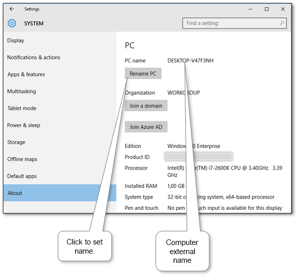 Change PC name on desktops, laptops or netbooks