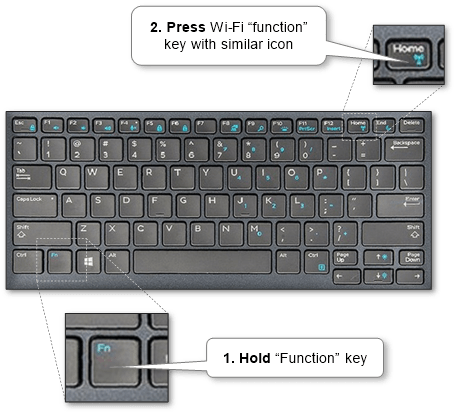How to turn on Wi-Fi on laptop