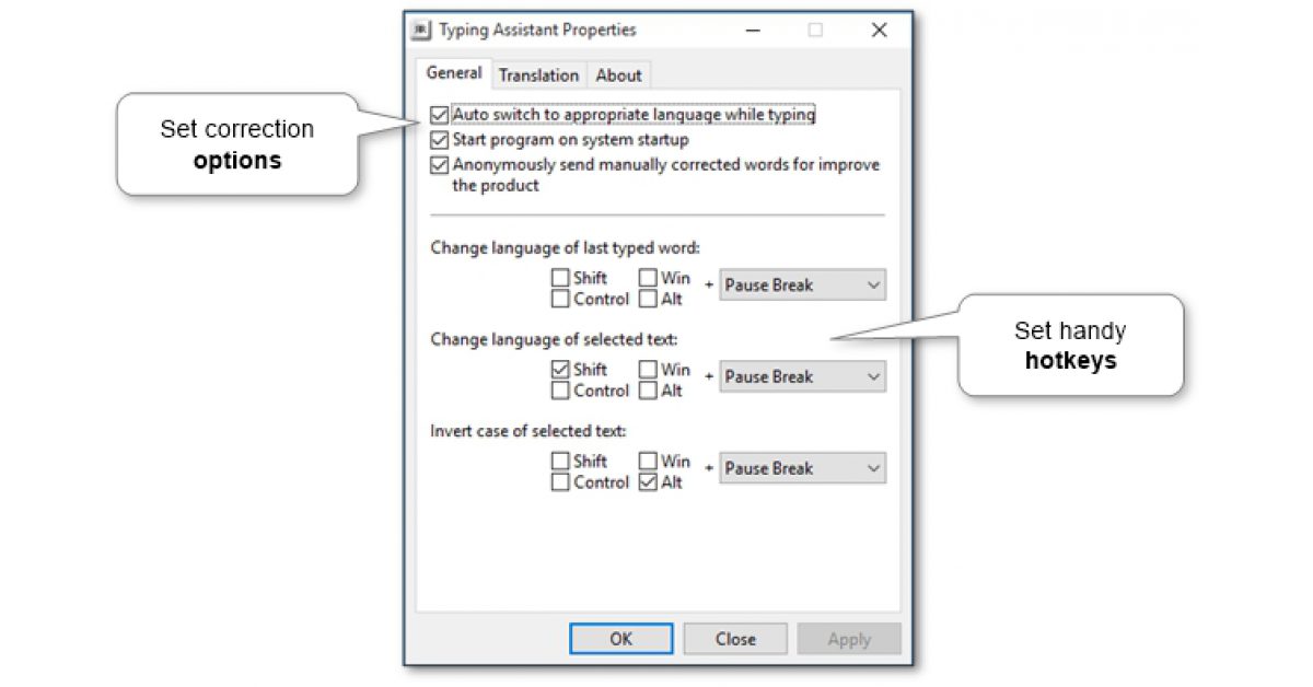 Typing Assistant for Windows - Seraphinite Solutions