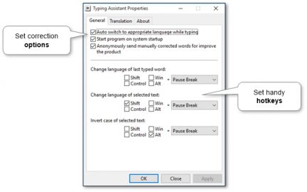 Typing Assistant for Windows - Seraphinite Solutions