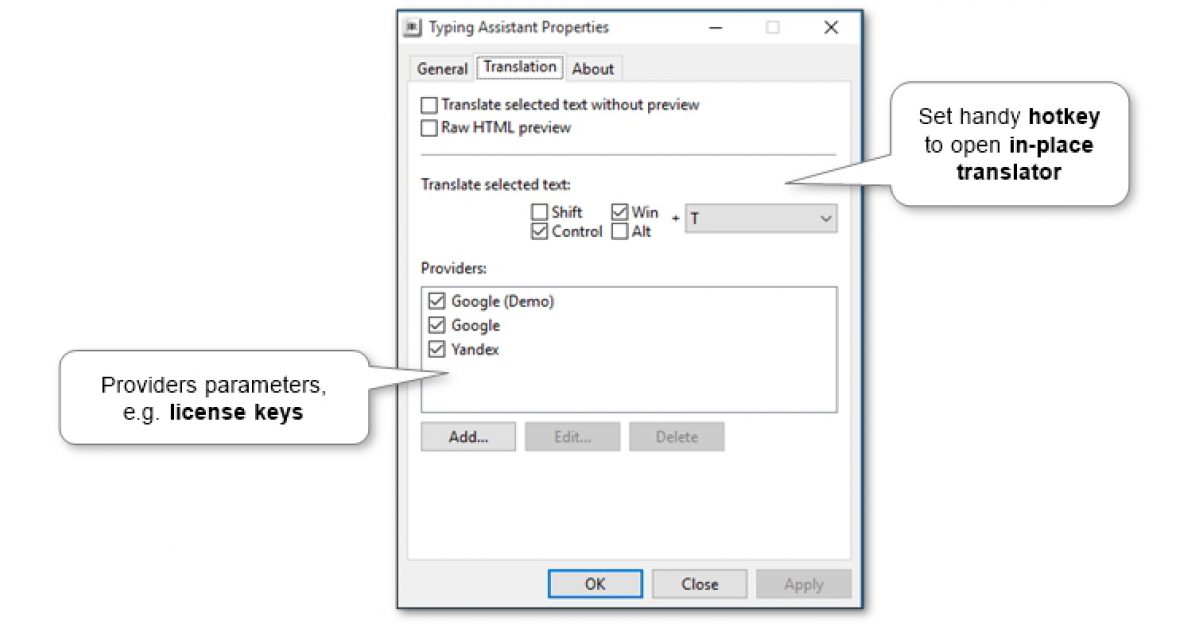 Typing Assistant for Windows - Seraphinite Solutions
