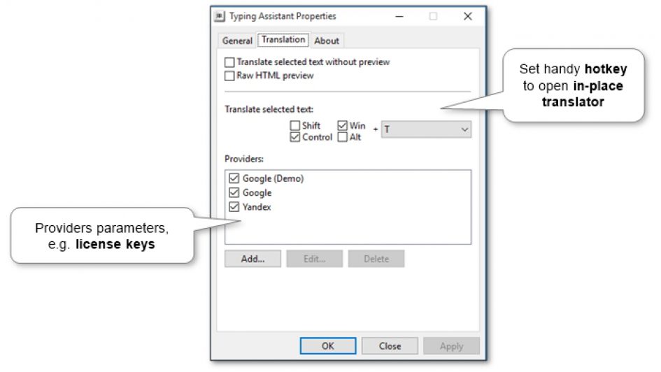 Typing Assistant for Windows - Seraphinite Solutions