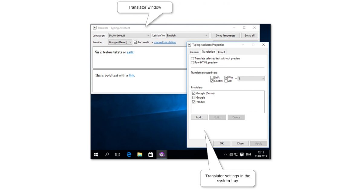 Typing Assistant for Windows - Seraphinite Solutions
